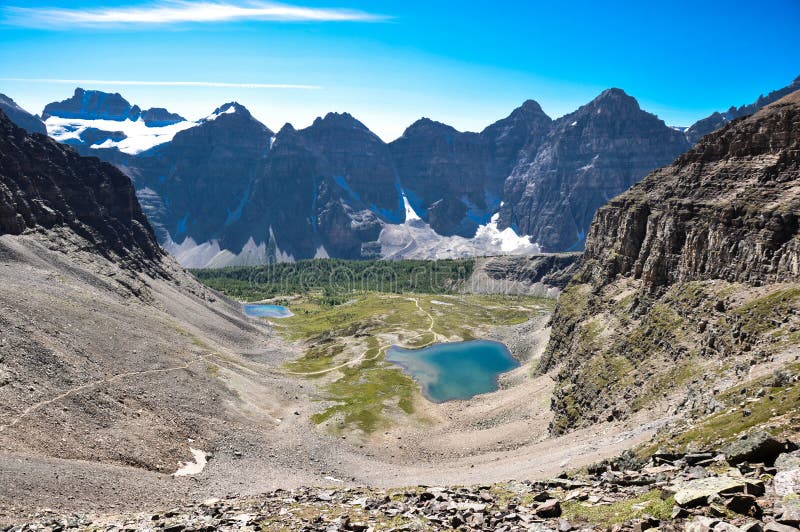Temple Pass Trail in Banff National Park, Alberta, Canada Stock Photo ...