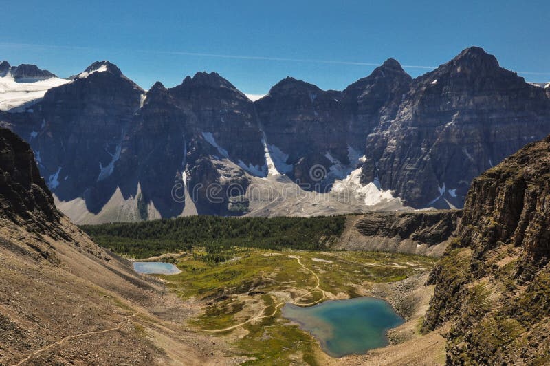 Temple Pass Trail in Banff National Park, Alberta, Canada Stock Photo ...