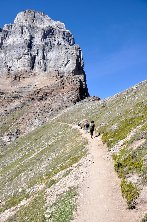 Temple Pass Trail in Banff National Park, Alberta, Canada Stock Photo ...
