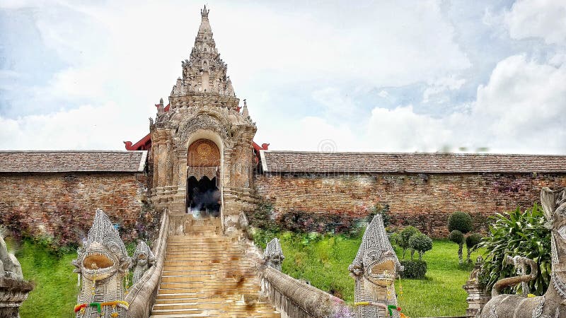 Temple stock photo. Image of building, landmark, buddist - 75814536
