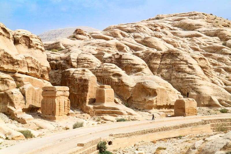 Temple in Petra. Jordan stock image. Image of craft, fascinating - 27000285