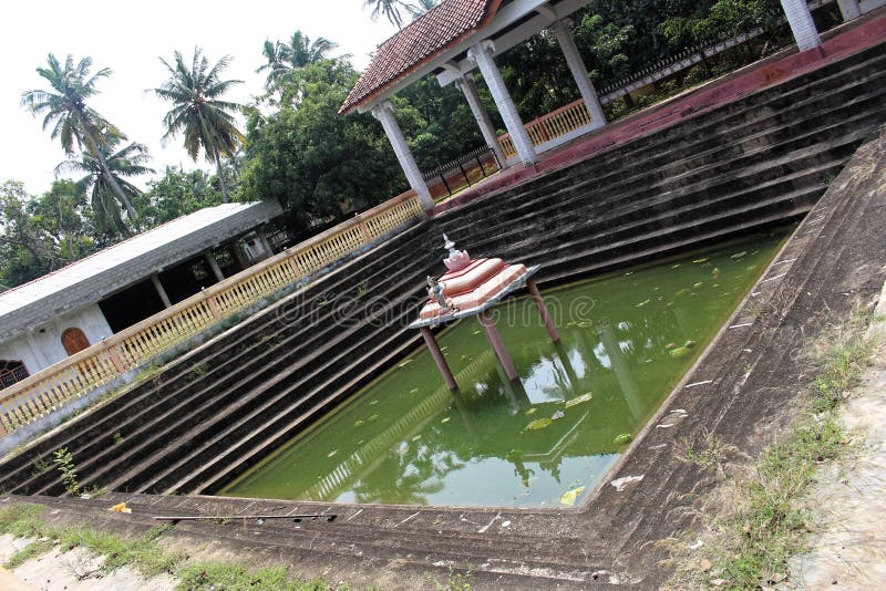 Temple pond stock photo. Image of pond, jaffna, lanka - 152902864