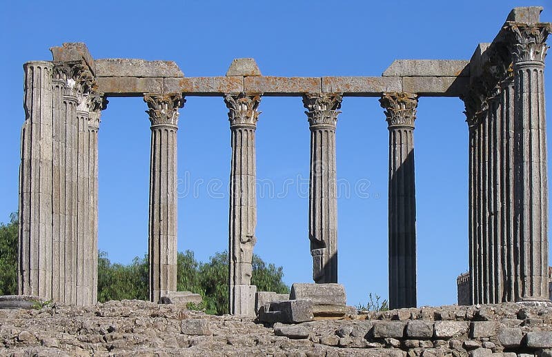 Temple - Portugal stock image. Image of roman, temple, historical - 198769