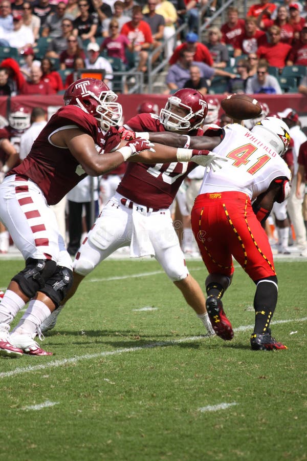 Temple Quarterback Chris Coyer Throws a Pass Against Maryland Editorial ...