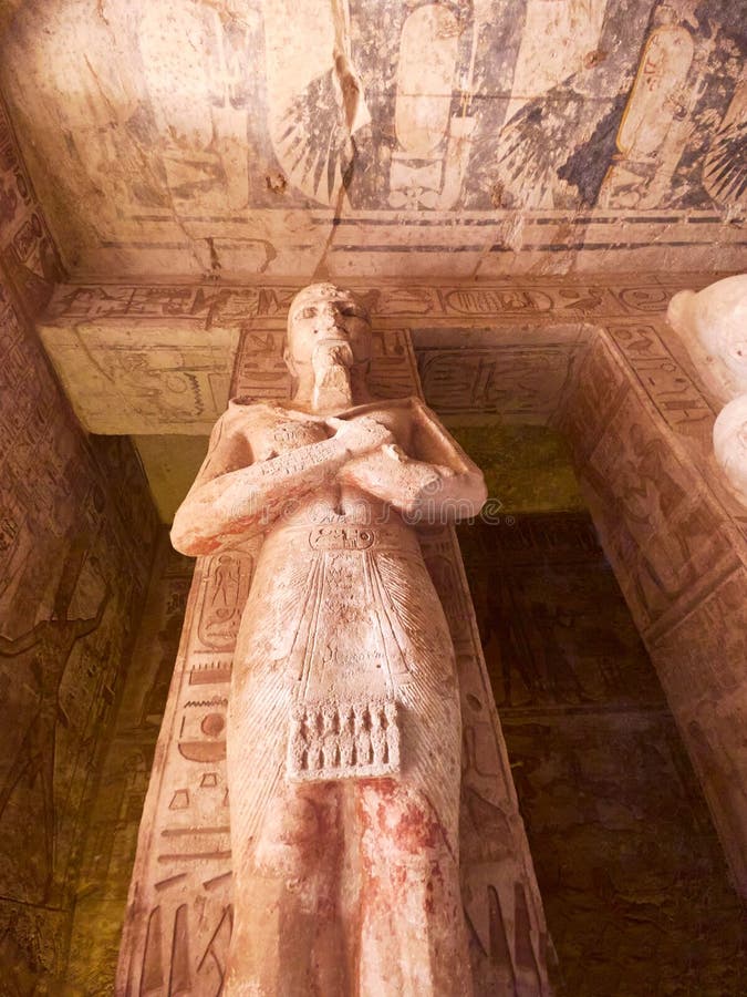 Temple of Ramses in Abu Simbel, Egypt with Its Hieroglyphics and ...