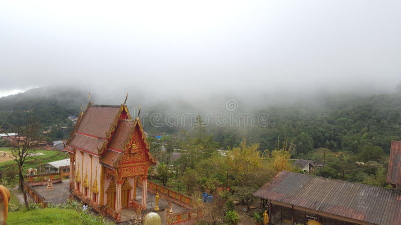The Temple at a Remote Village Stock Image - Image of pagoda ...