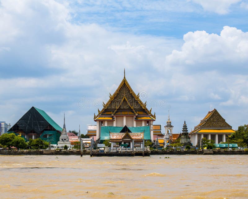 Temple at the river stock image. Image of architecture - 45039529