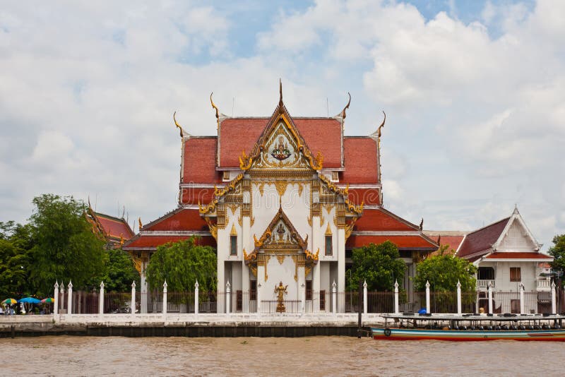 Temple at riverside stock image. Image of asian, love - 20693705