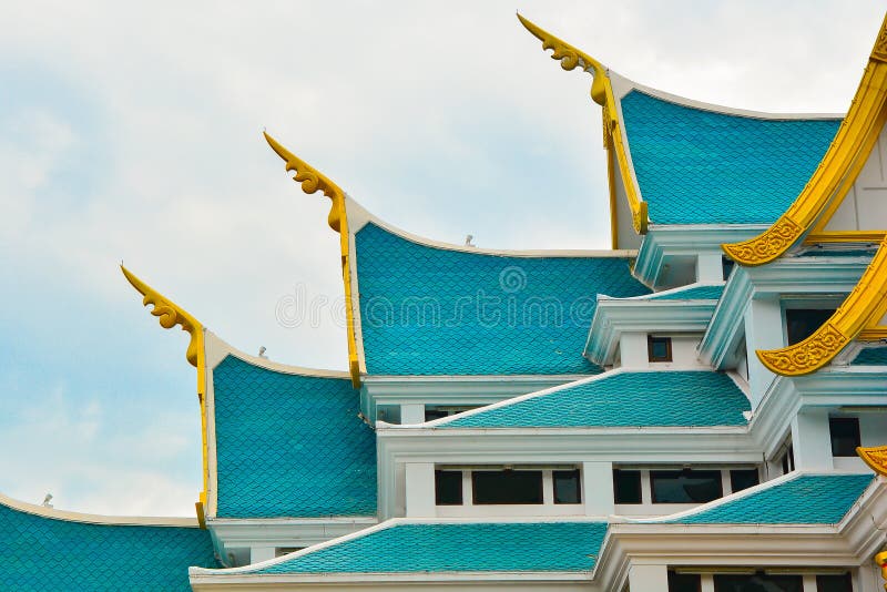 Temple roof editorial stock image. Image of ancient, thailand - 83921734