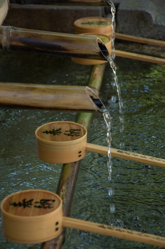Temple - Running Water stock photo. Image of kyoto, fountain - 13237844