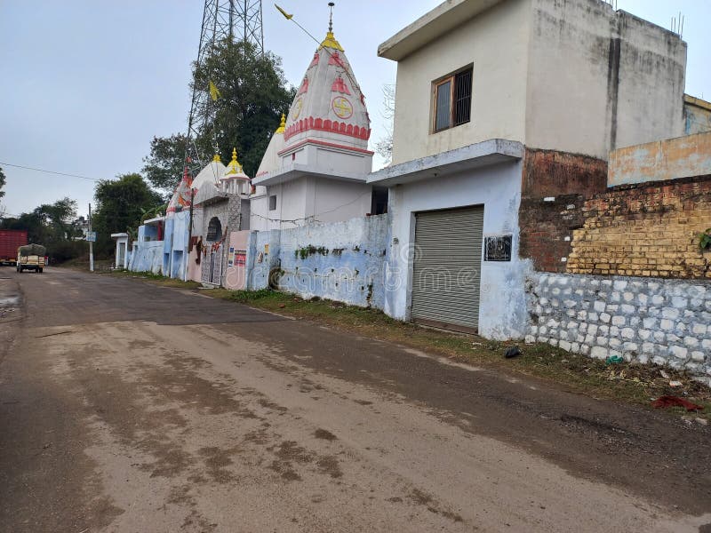 A Temple in Rural Indian Landscape Stock Image - Image of trasnport ...