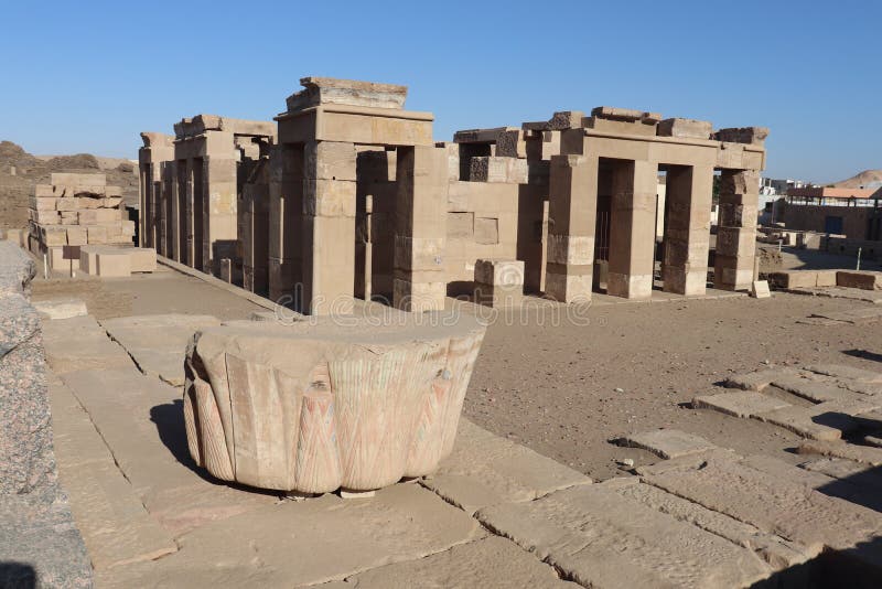 Temple of Satet on Elephantine Island in Aswan, Egypt Editorial Stock ...