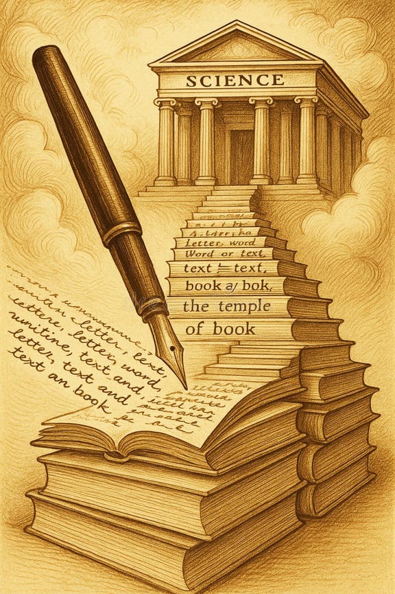 The Temple of Science: a Journey through Knowledge and Literature Stock ...
