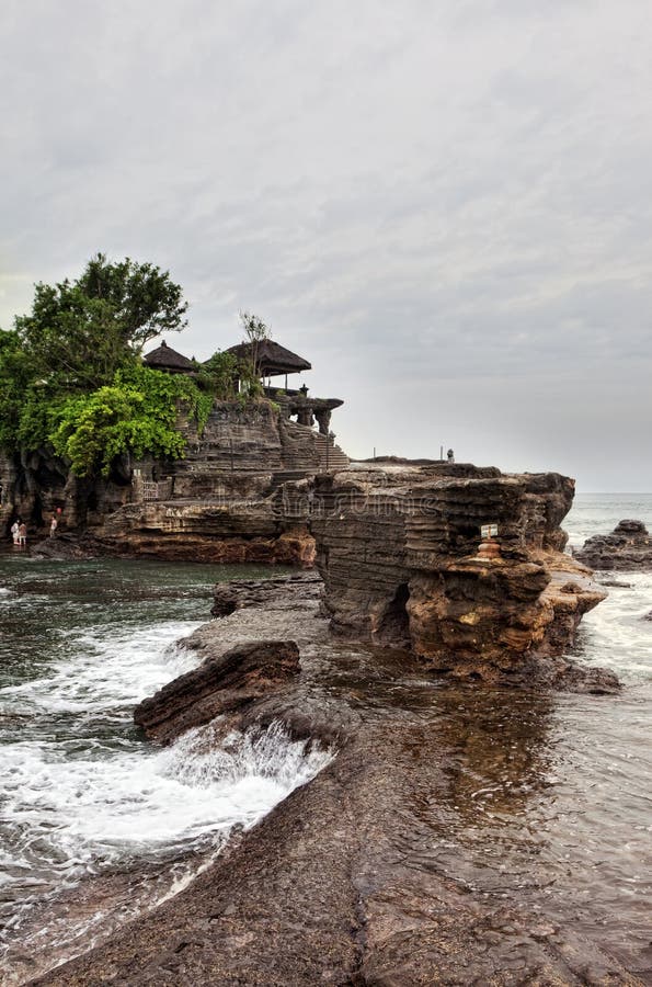 Temple in the sea stock photo. Image of history, indonesian - 25298224