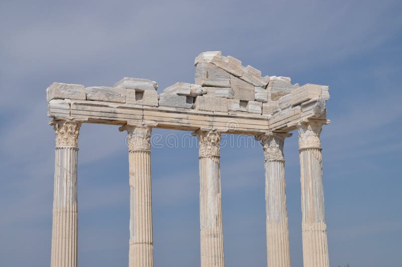 Temple in Side stock image. Image of column, lycia, apollon - 25292953