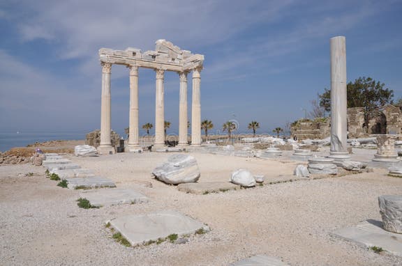 Temple in Side stock photo. Image of turkey, temples - 25292994