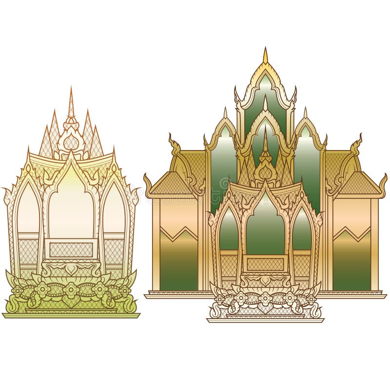 Temple stock vector. Illustration of temple, small, medium - 68396140