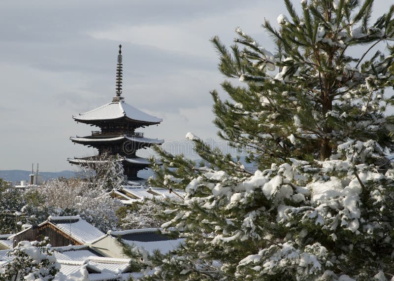 Temple and Snow stock image. Image of buddhism, buddhist - 49458293