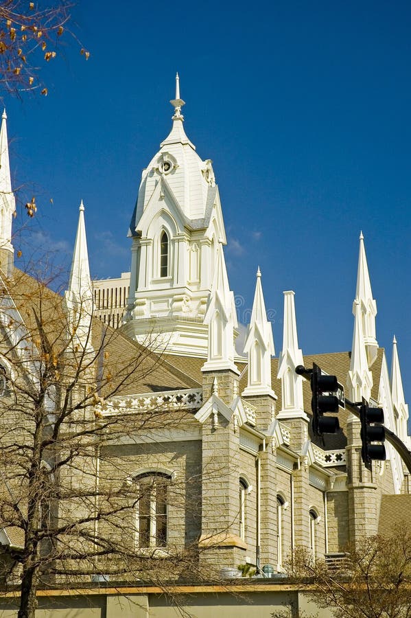 Temple Square - Salt Lake City Stock Image - Image of blue, bright: 7134067