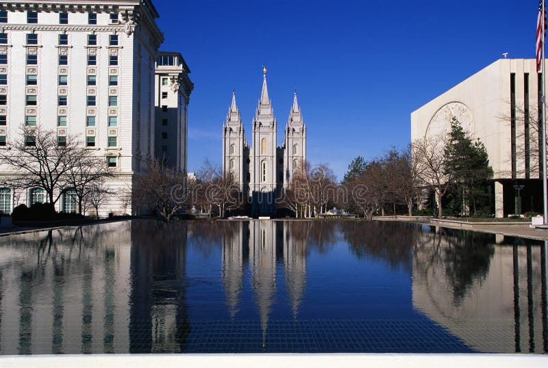 Temple Square, Salt Lake City, UT Stock Photo - Image of metropolitan ...