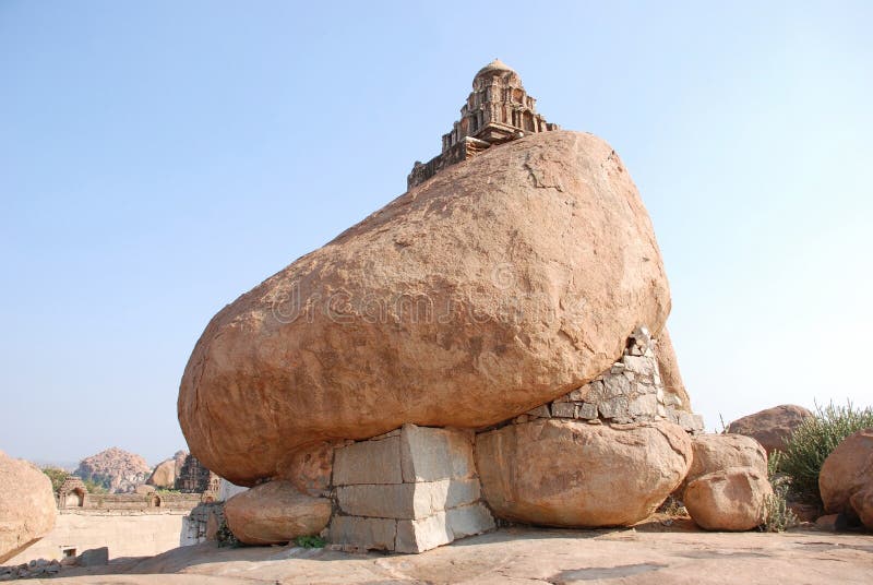 Temple on the stone stock image. Image of arts, build - 8190035