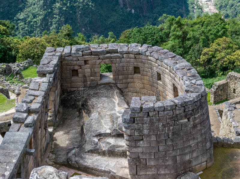 The Temple of the Sun Which is the only Round Structure at the Inca ...