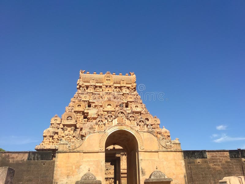 Temple stock image. Image of gopuram, tanjore, place - 152425649