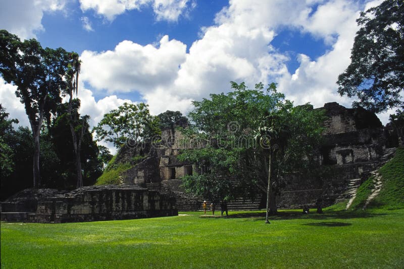 Temple of tikal stock image. Image of landscape, plaza - 7078235