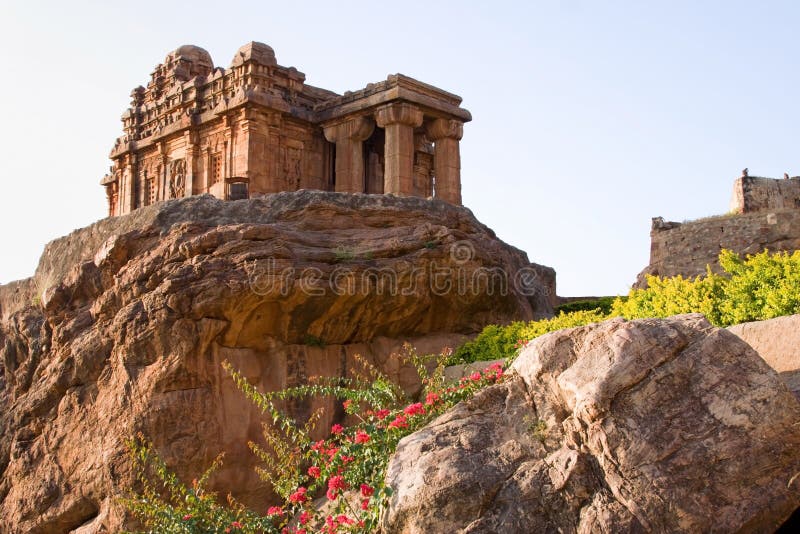 Temple Rock in Main Bazaar in Hampi, India Stock Photo - Image of ...
