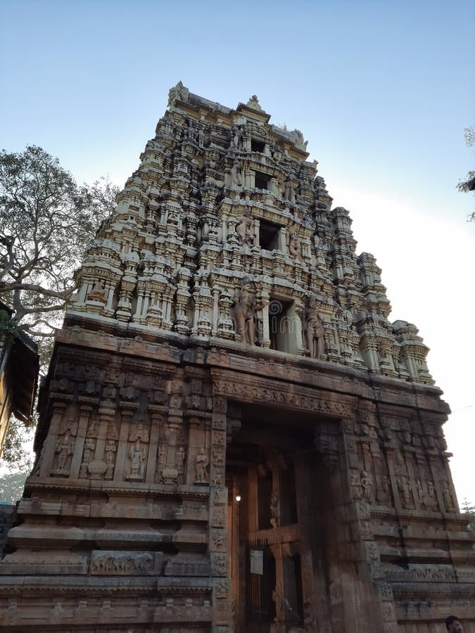 Temple Tower, Someshwara Temple Kolar Stock Image - Image of temple ...