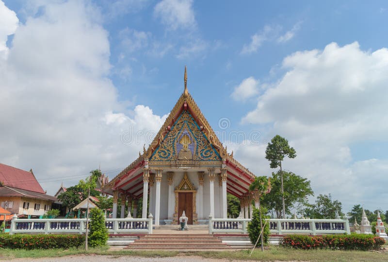 Temple with Tree and Sky Background Stock Image - Image of roof, asia ...