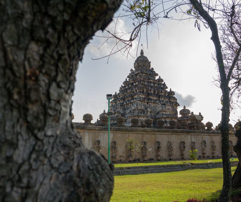 Temple Trees Grass Building Structure Stock Photo - Image of trees ...
