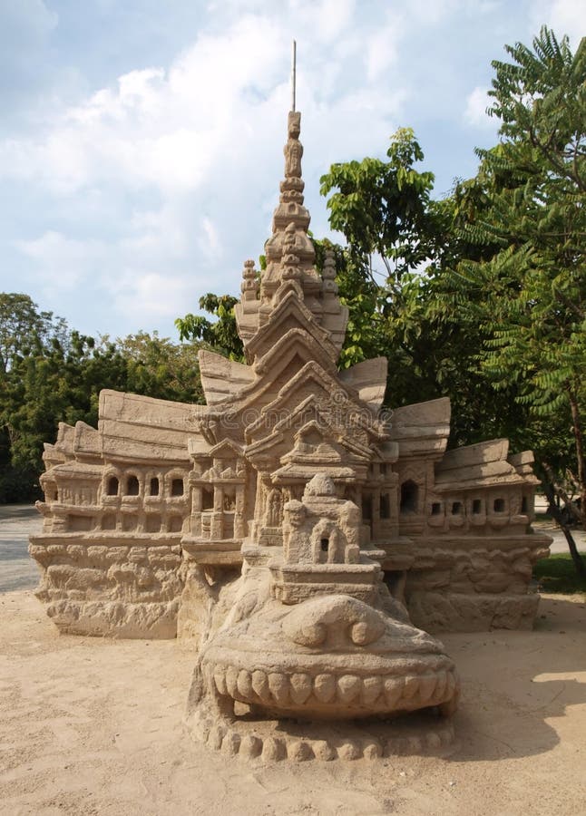 Temple of Truth from the Sand Stock Image - Image of religious, fish ...