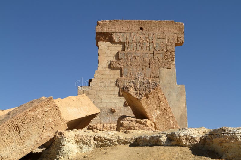 The Temple of Umm Ubayda in Egypt Stock Image - Image of egypt, ruins ...