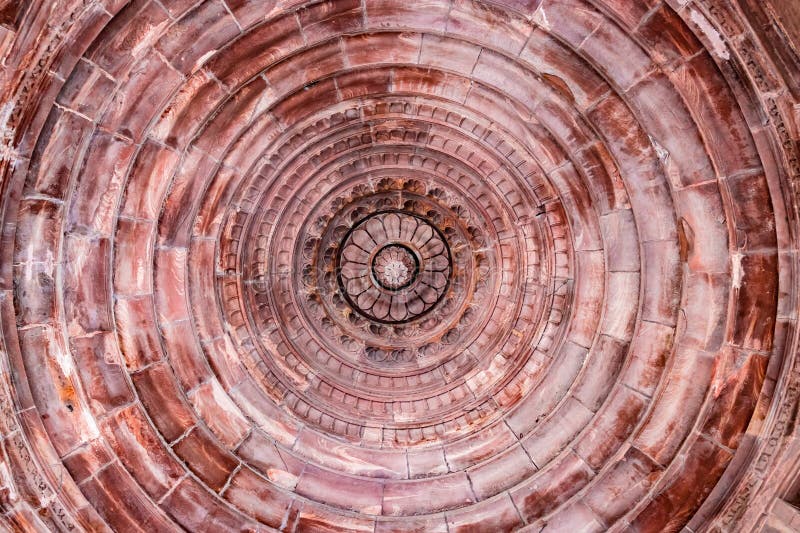 Temple Unique Inside Dome Architecture at Day Stock Photo - Image of ...