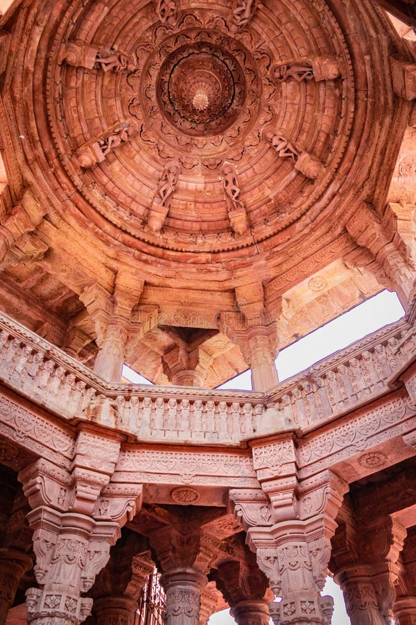 Temple Unique Inside Dome Architecture at Day Stock Photo - Image of ...
