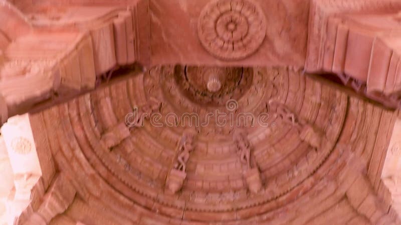 Temple Unique Inside Dome Architecture View at Day Stock Video - Video ...