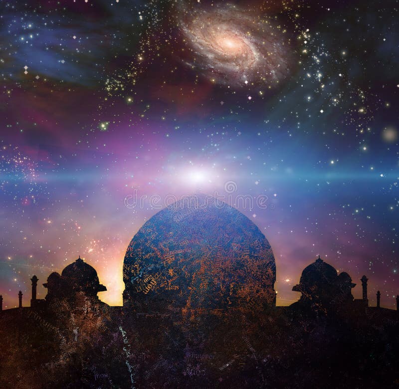 Fantasy Cosmic Temple Stock Illustrations – 302 Fantasy Cosmic Temple ...