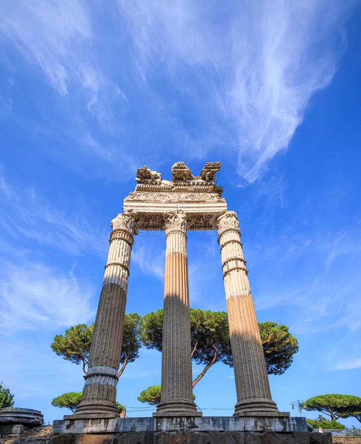 Temple of Venus Genetrix in the Forum of Caesar, Rome. Stock Image ...