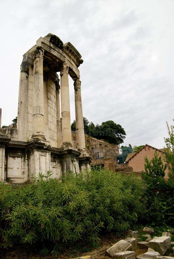 Temple of Vesta stock image. Image of temple, europe - 19051975