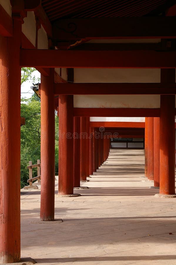Temple Walkway stock image. Image of history, form, religious - 251687