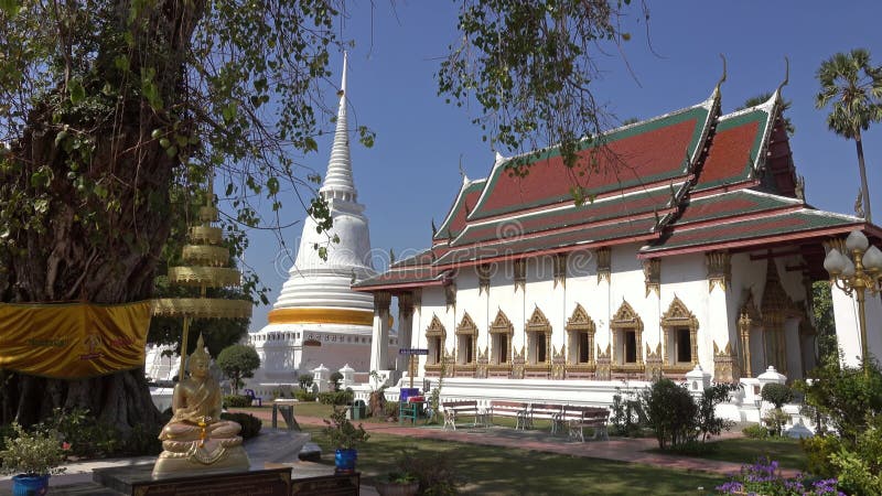 Temple Wat Suwan Dararam in Ayuthaya, Thailand Stock Video - Video of ...
