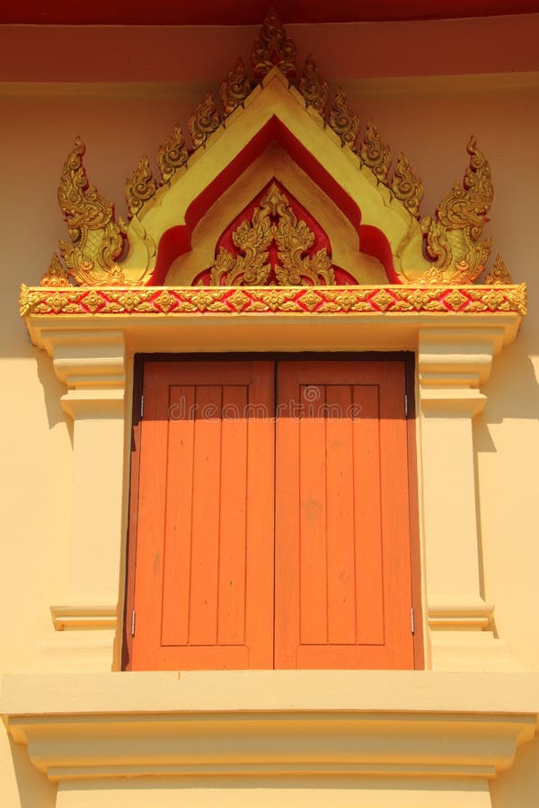 Temple window stock photo. Image of style, design, buddhist - 36678414