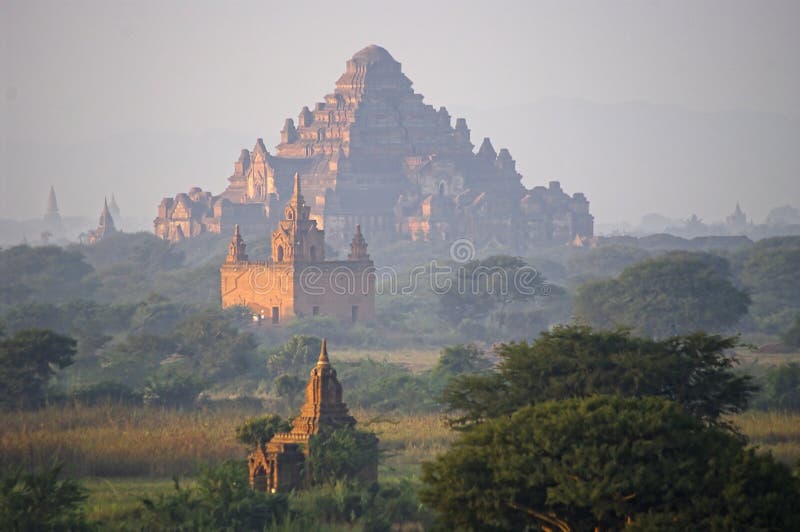 Temples of Bagan in Early Morning. Myanmar (Burma) Stock Image - Image ...