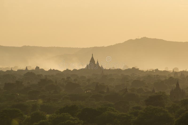 Temples in Bagan stock photo. Image of history, glory - 47113042