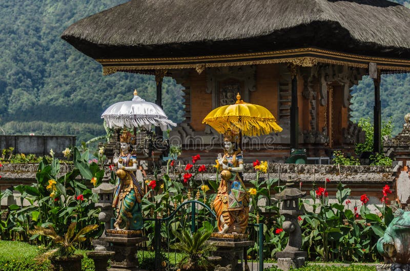 Temples and Colorful Statues in Bali Stock Image - Image of place ...