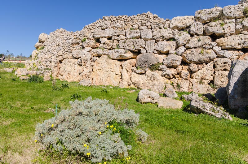 Temples De Ggantija Dans Gozo, Malte Image stock - Image du temples ...