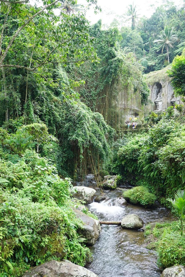 Temples in Kawi Mountain in Bali Stock Image - Image of bali, kawi ...