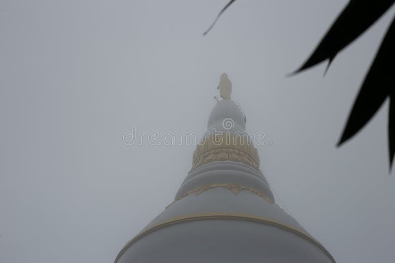 Temples in Thailand. Raining at the Temple Stock Image - Image of ...