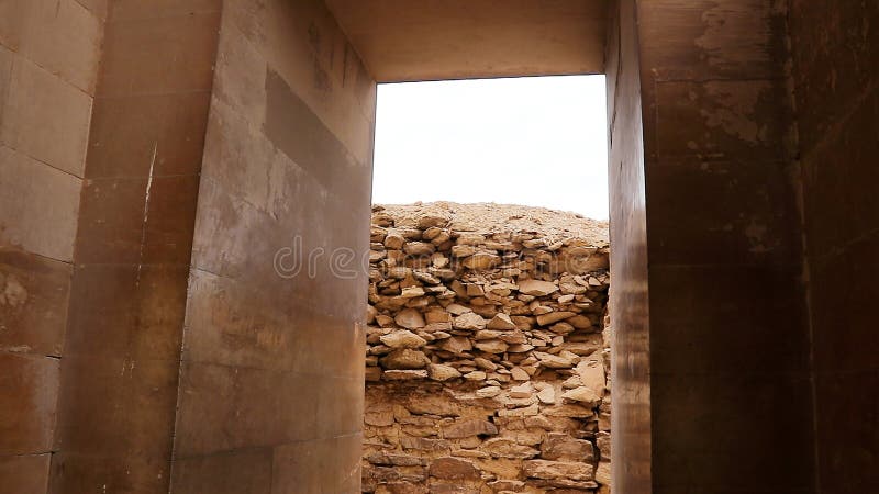 The Temples and Tombs Around the Step Pyramid in Saqqara, Egypt. Stock ...
